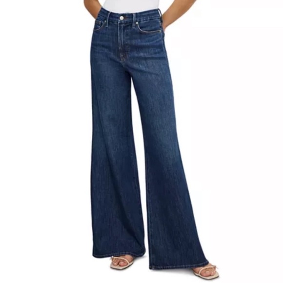Good American | Jeans | Good American Good Waist Palazzo Flare Wide Leg ...